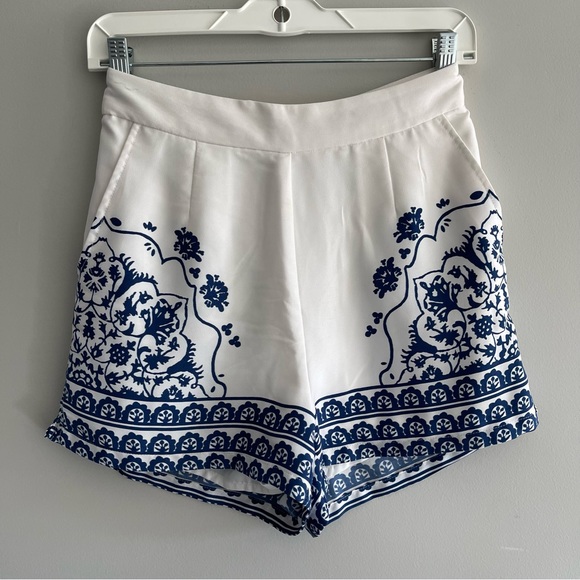 Dynamite | Shorts | Dynamite Blue And White Shorts | Poshmark